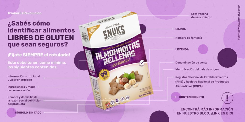 Tips para identificar productos sin TACC